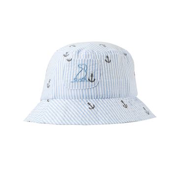 Me & Henry Fisherman Woven Bucket Hat | Anchor Seersucker – Baby Go ...