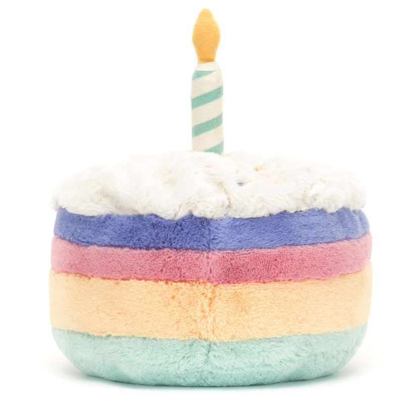 Jellycat Amuseable Rainbow Birthday Cake Medium – Baby Go Round, Inc.