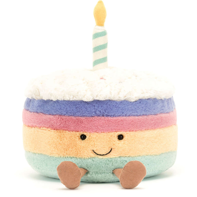 Jellycat Amuseable Rainbow Birthday Cake Medium – Baby Go Round, Inc.