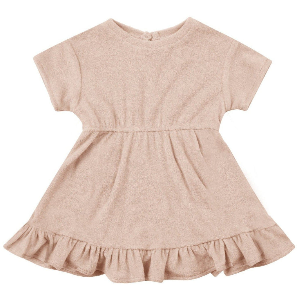 Quincy Mae Terry Dress | Blush – Baby Go Round, Inc.