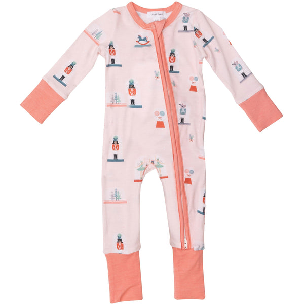 Angel Dear Nutcracker Globes 2-Way Ruffle Zipper Romper – Baby Go Round ...